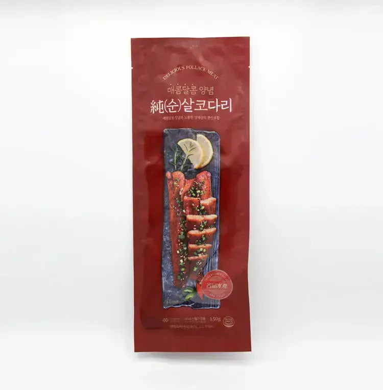 Sweet and Spicy Pollock Meat 양념 코다리 | Authentic Korean Seafood Side ...